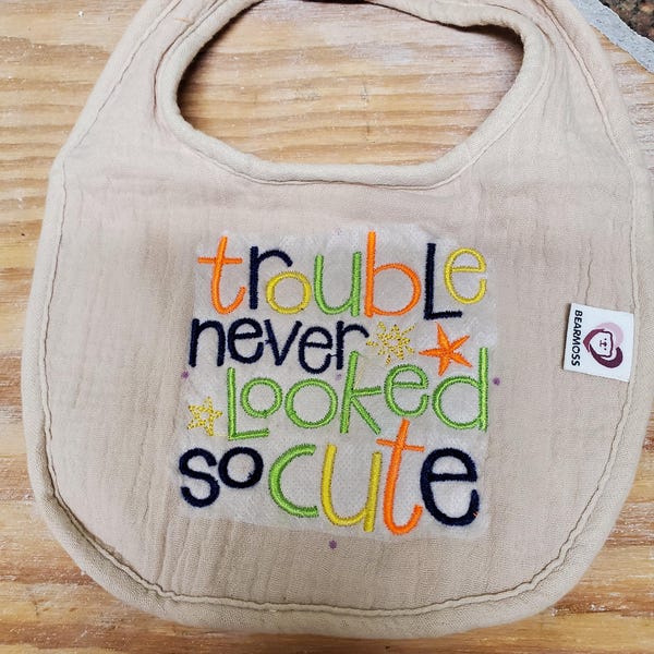 Trouble Never Looked so Cute Embroidery Design - 4x4 5x7 6x10 8x8 Sizes ...