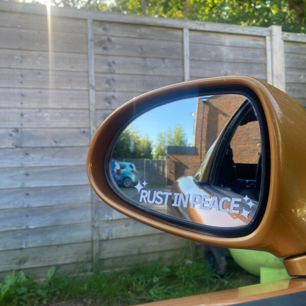 Rust in Peace • Punny Vinyl Sticker, Vinyl Decal, Joke Car Sticker, Car ...