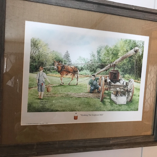 Massey Ferguson Corn Picker Art Print by John L. Ward, Massey Ferguson ...