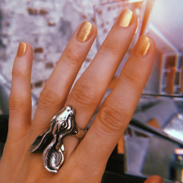 Hare Ring Sterling Silver Handmade - Etsy