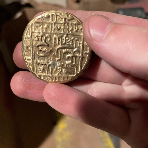 ONE RUPEES Agra Akbar Silver Coin - Graphite Coin Mold - Etsy