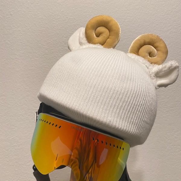 Cute Grey Goat Uni Size Ski Helmet Cover for Adults and Kids ...