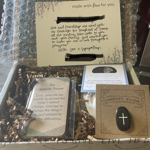 Comfort Stone Prayer Rock Sympathy Loss Worry - Etsy