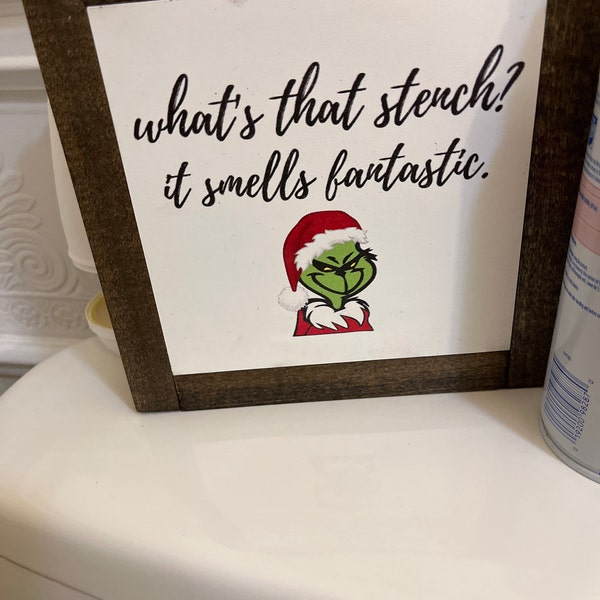 Christmas Bathroom Wooden Sign, Bathroom Decor, Christmas Decor ...