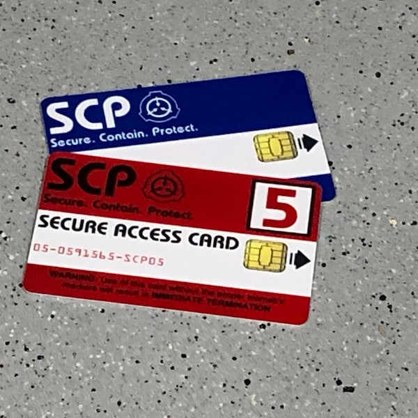 SCP Foundation Key Cards - Containment Breach (current) Version - Etsy