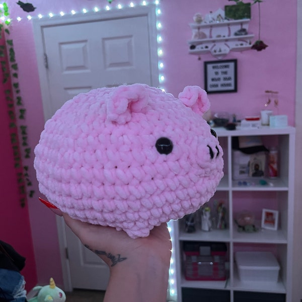 Chonky Pig Crochet Pattern Amigurumi Pig Pattern Farm Pattern Crochet ...
