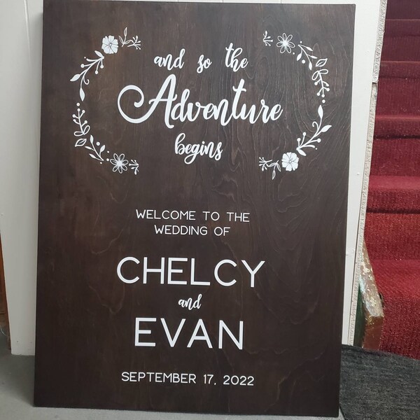 Minimal Wedding Welcome Sign | Wedding & Event Signage | Modern Classy ...