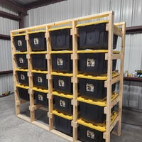 27 Gallon Tote Rack Plans, HDX Tote Rack Plans, Greenmade Tote Rack ...