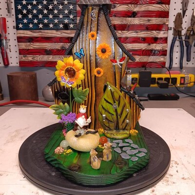 Miniature Fairy Bathing in a Bubble Bath, Whimsical Fairy Garden ...