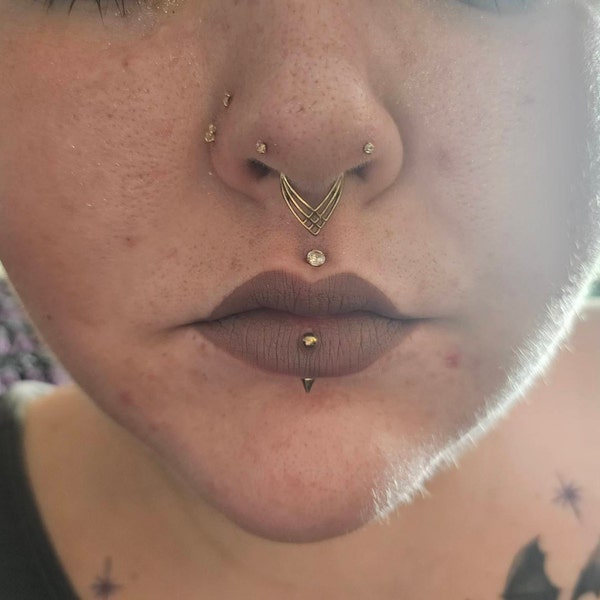 NEW ‣ Dido 14K Solid Gold Bead Charm Double Chain Attachment • 14K Gold ...