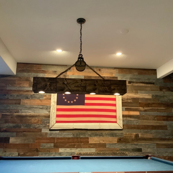 Rustic Antique Double Tree Yoke Hitch With LED Lanterns/mason Jars or ...