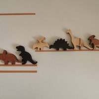 Wooden Dinosaur Set / Stacking Dinosaurs / Stacking Animals / Stacking ...