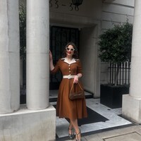 Lily A-line 1950s Vintage/ Custom Made Dress Retro 50s Made to Measure ...