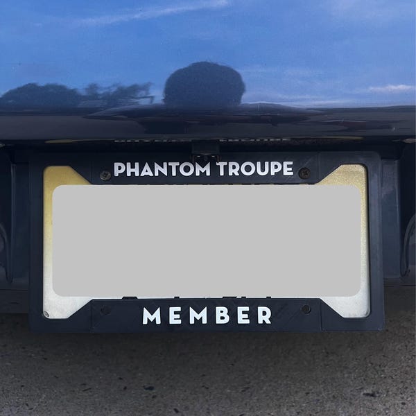 Custom 3d Printed License Plate Frame (text, Color, Font, and Logo) - Etsy