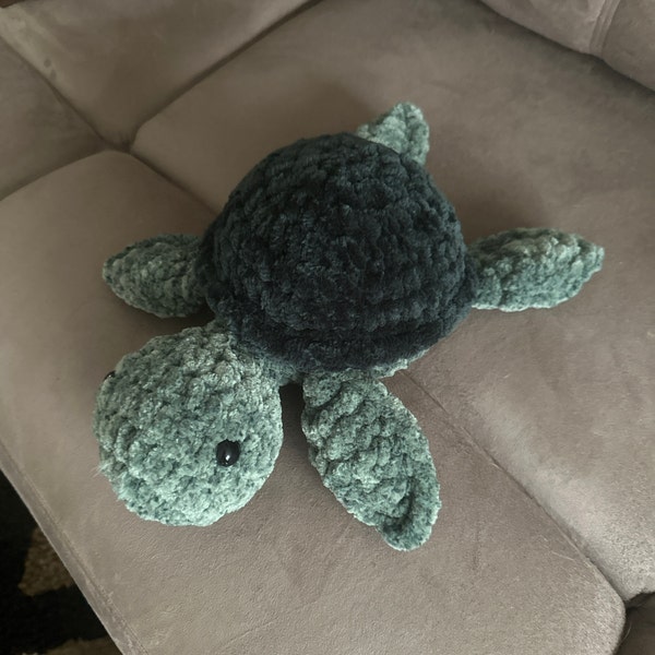 Big Crochet Turtle Plushie, Amigurumi Turtle, Crochet Plush - Etsy
