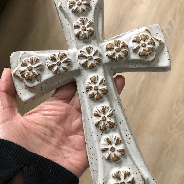 Ceramic Crosses, Beautiful Home Decor, Handmade, Birthday, Baptism ...