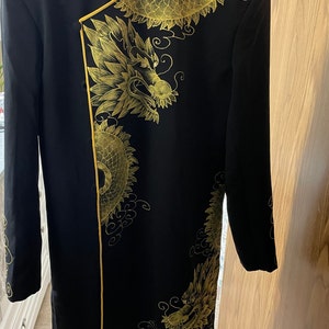 Red Ao Dai Vietnam for Men, High Quality Hand-drawn Vietnamese Traditional Costume, Vietnamese ...