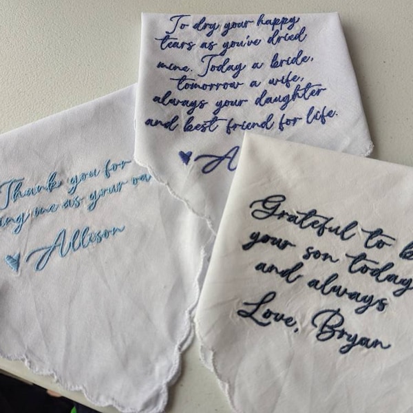 Loving Memory Gift/ Funeral Handkerchief/ in Memory Funeral ...