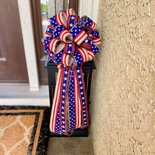 Police Bow, Law Enforcement Bow, Police Bow for Wreaths, Lantern Bow ...