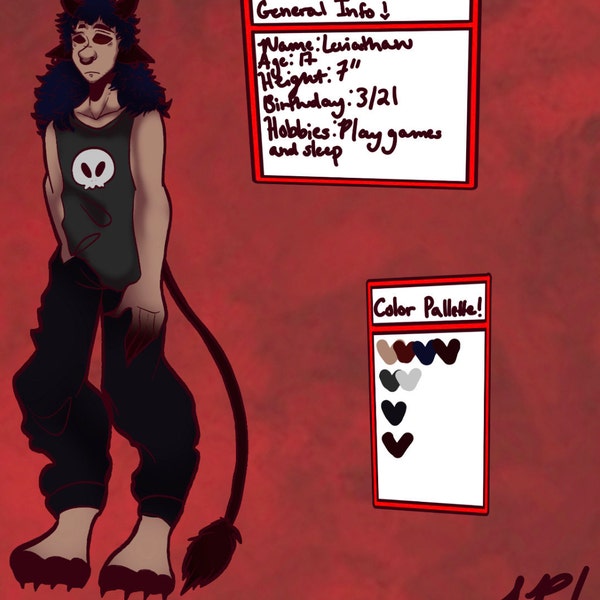 Custom Oc Reference Sheet Information! - Etsy
