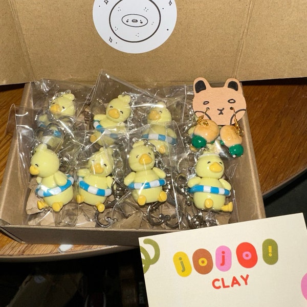 Handmade Polymer Clay Desk Pals / Cream Puff Bear / Jojo Clayy - Etsy