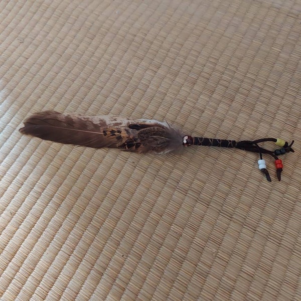 8"-10" SMUDGE FEATHER WAND: Prayer, Ceremony, Ritual, Spiritual, Saging ...
