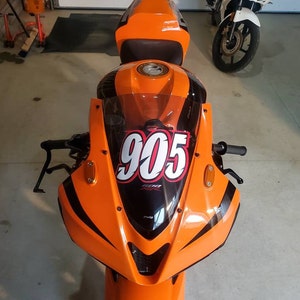 3 X Custom Racing Numbers Vinyl Stickers Decals Race - Etsy