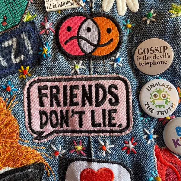 Recycle Trash Bin Embroidered Iron-on Patch Windows 95 Badge Pixel 90s ...