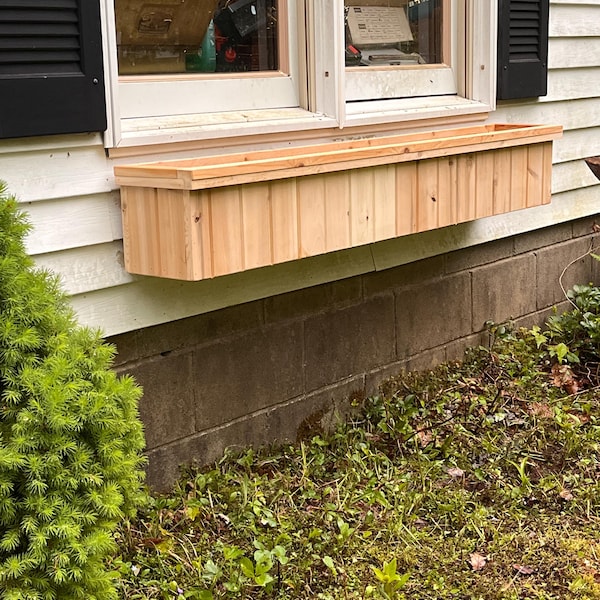 Decorative Cedar Planter Boxes/window Planter/ Window Box - Etsy