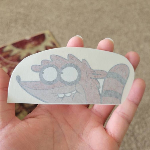 Rigby Peeking Window Vinyl Car Sticker / Rigby Vinyl/ Regular Show ...