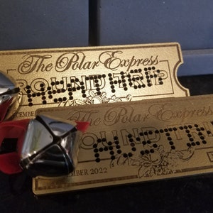 Personalized punched Polar Express Christmas - Etsy