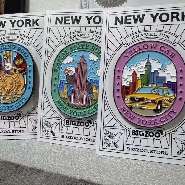 New York Travel Enamel Pins - Brooklyn Bridge Pin, New York Gift, New ...