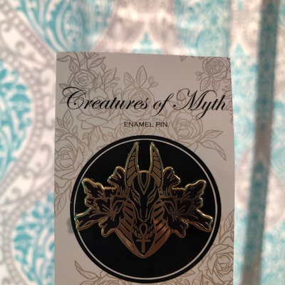 Anubis Hard Enamel Pin Egyptian Collection Unique Fantasy Mythology Art ...