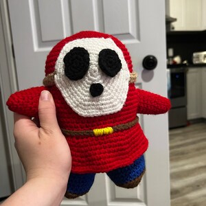 Shy Guy Mario Video Game Amigurumi Crochet Pattern Amigurumi Crochet ...
