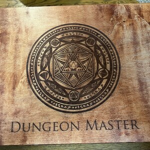 Personalized Engraved Wood Dungeon Master Screen With Custom - Etsy