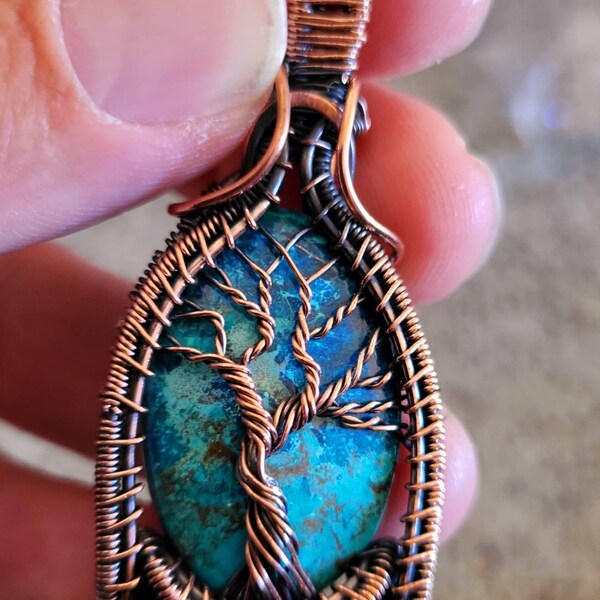 Excellence Ammonite Fossil Wire Wrap Copper Pendant, Ammonite Fossil ...