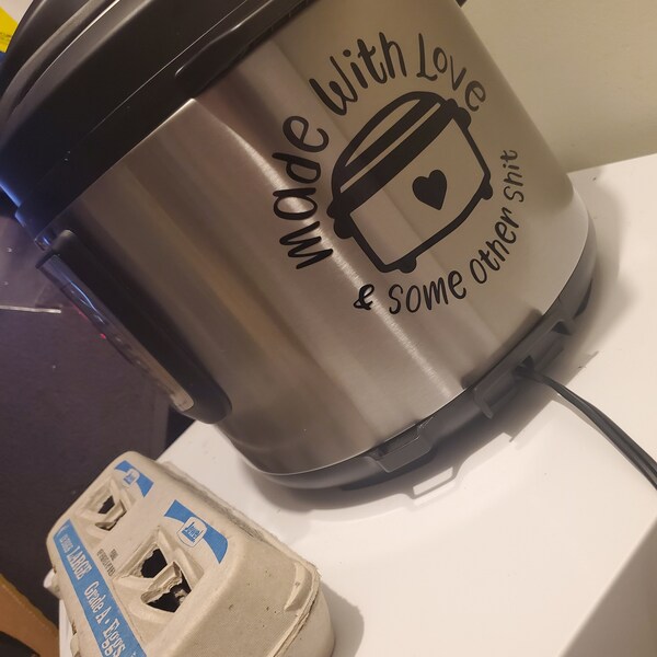 Instant Pot Decal - Made With Love Sticker - Etsy