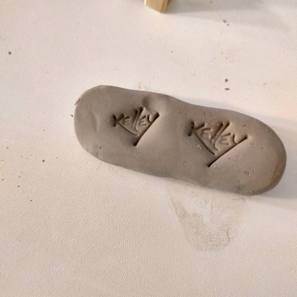 Personalized Pottery Stamp, Custom Ceramic Brass Stamp, Initial Clay ...