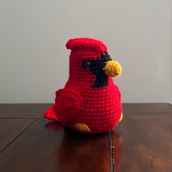 Crochet Red Cardinal Ornament, Amigurumi Bird Pattern , Toys Crochet ...