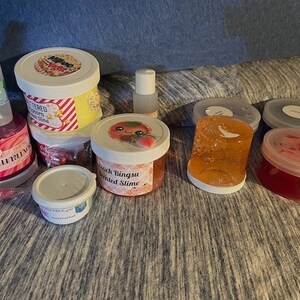 Dragon Fruit Jelly Cube Slime Pink Clear Scented Slime, Birthday Party ...