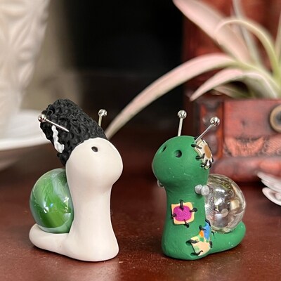 Polymer Clay Marble Snail Boy Scouts Explorer With Sleeping - Etsy