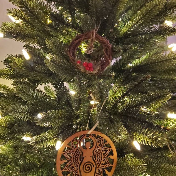 Sun/fire Goddess Ornament - Wood Laser Cut Maine Made Holiday Yule ...