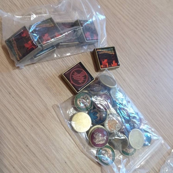 Blood Rage Clan Tokens | Bear | Serpent | Wolf | Raven | Stag | Ram ...