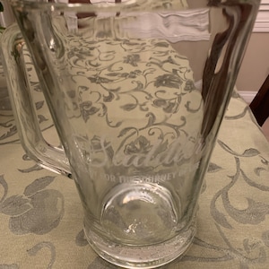 Custom Pitcher Etched Glass Pitcher Housewarming Gift, Personalized ...
