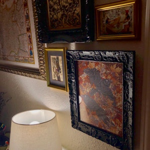 Satin Black Picture Frame Victorian Gothic Style A4 4x4 4x6 | Etsy