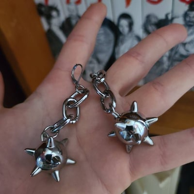 Heart Morningstar Mace Keychain - Etsy