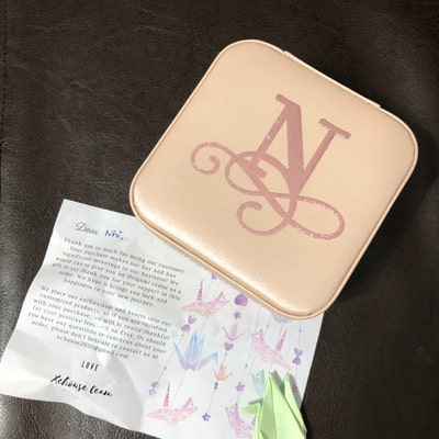 Custom Initial Jewellery Box Bridesmaid Proposal Custom - Etsy