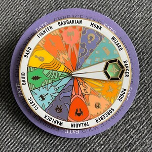 Class Roulette Spinner Pin Dungeons and Dragons Enamel Pin - Etsy
