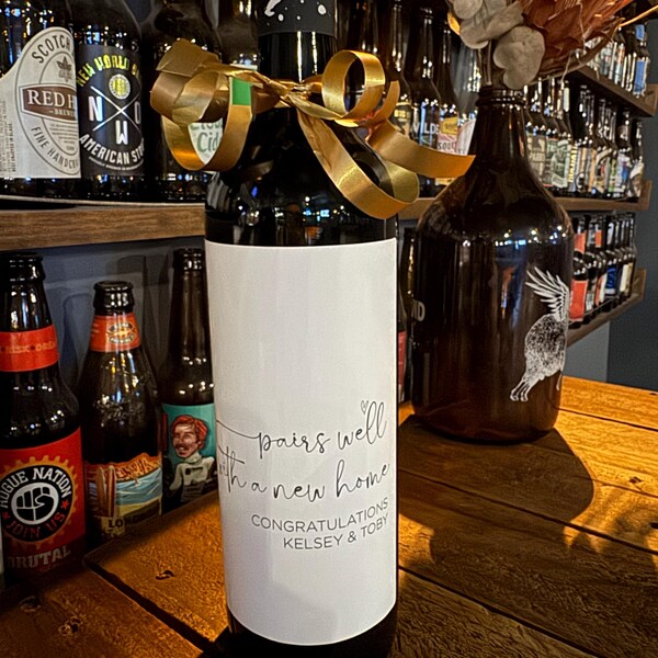 Customised Will You Be Our MC Wedding Wine Label, Bride and Groom MC ...