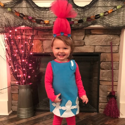 POPPY Costume Dress Girls Toddler Baby 9 12 18 24 Months 2T 3T 4T 5/6 ...